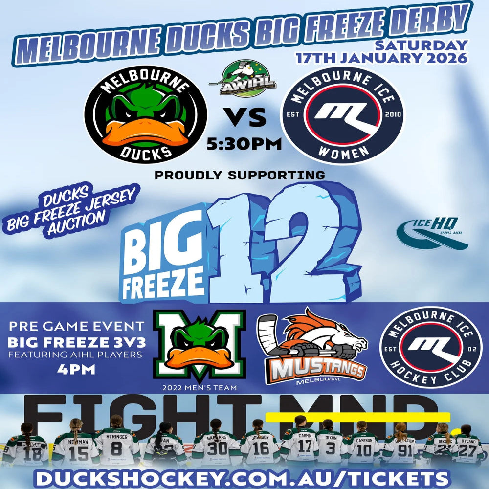 Melbourne Ducks Big Freeze Derby - Fight MND Donations — CCM AUSTRALIA